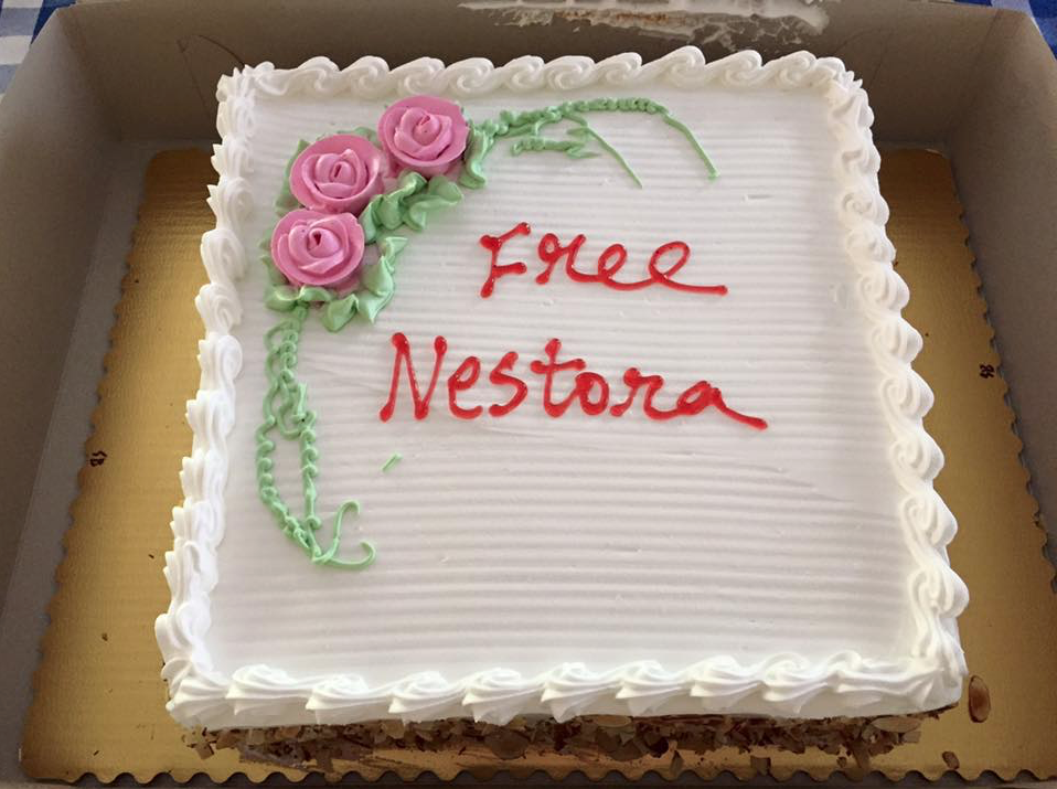 A cake for Nestora | Freedom for Political Prisoners Committee